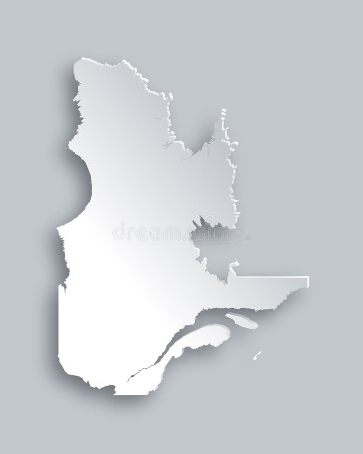 Map of Quebec stock vector. Illustration of province - 86738300