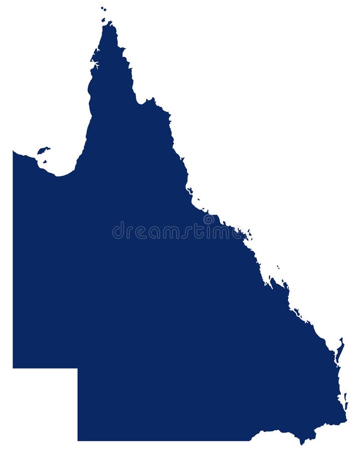 Queensland With Map Of Australia And Road Sign Stock Vector ...