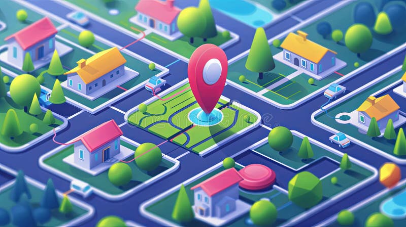 Red Marker Placed Map Indicating Specific Location Stock Photos - Free ...