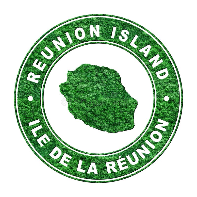 Map of Reunion, CO2 Emission Concept Stock Illustration - Illustration ...