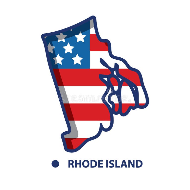 Map of Rhode Island. Vector Illustration Decorative Design Stock Vector ...