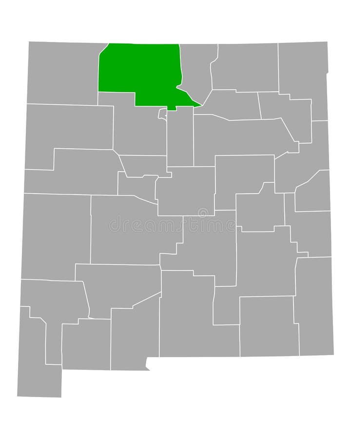 Map of Rio Arriba in New Mexico Stock Vector - Illustration of contour ...