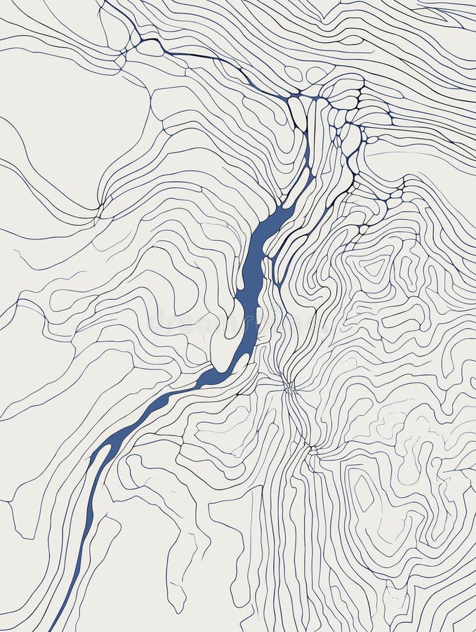 A Map of a River - Riding a Bike Stock Vector - Illustration of ...