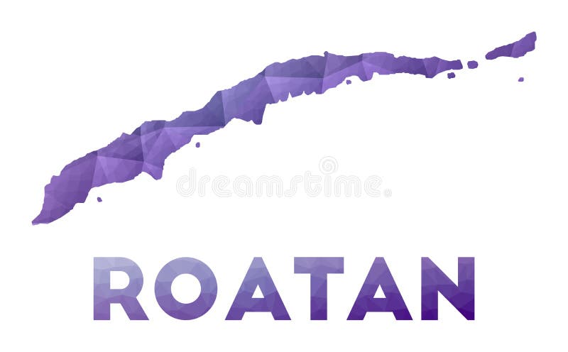 Map of Roatan. stock vector. Illustration of isolated - 225070705
