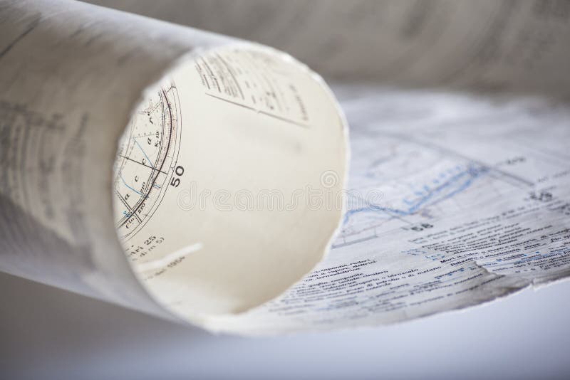 Map Roll stock image. Image of marine, detail, grunge - 30953447