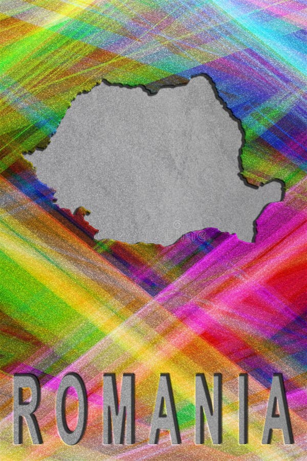 Colorful Romania Political Map with Clearly Labeled, Separated Layers ...