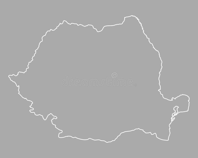 Map of Romania stock vector. Illustration of geography - 94304531