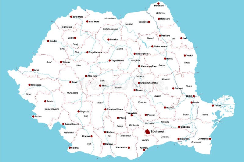 Romania railways map stock photo. Illustration of freight - 71562374