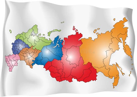 Russian Federation Map Regions Stock Illustrations – 179 Russian ...