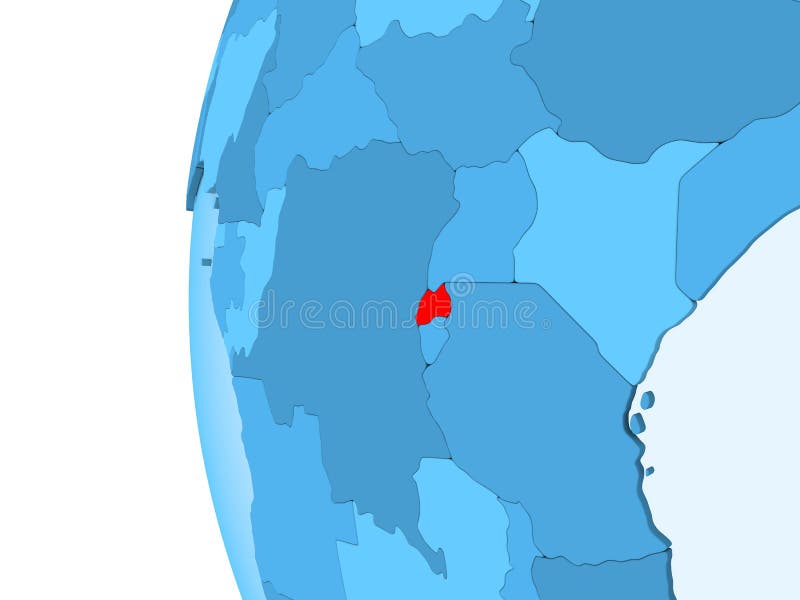 Map of Rwanda stock illustration. Illustration of political - 124776752