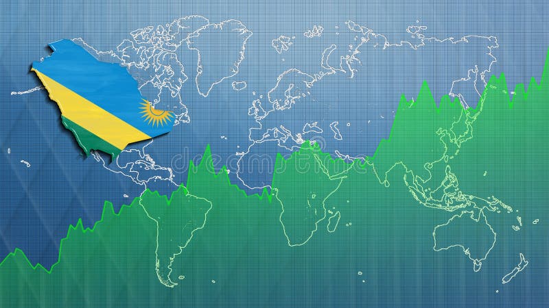 Map of Rwanda, Financial Success Stock Illustration - Illustration of ...