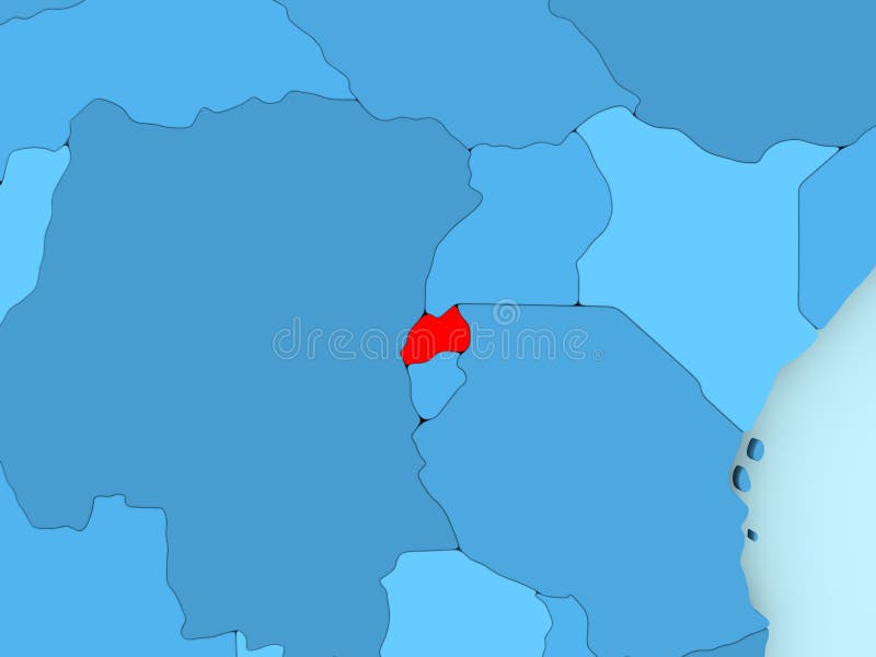 Map of Rwanda stock illustration. Illustration of border - 100371249