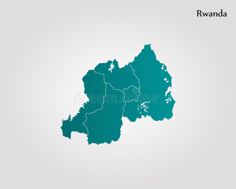 Map of Rwanda stock illustration. Illustration of black - 122916935