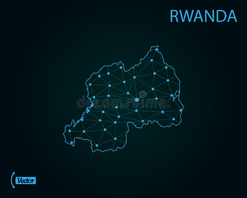 rwanda map of world