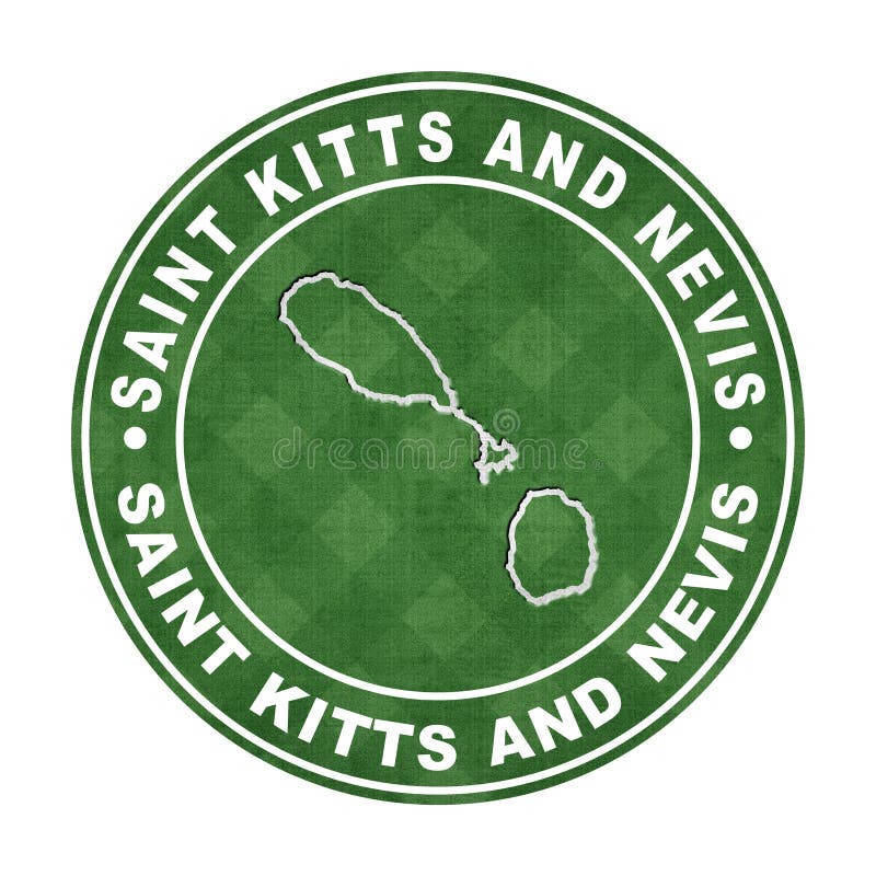 Map of Saint Kitts and Nevis Football Field Stock Illustration ...