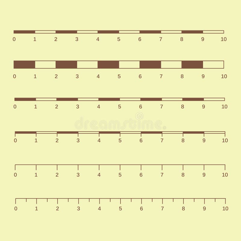 Map Scales Graphics for Measuring Distances. Scale Measure Map V Stock ...
