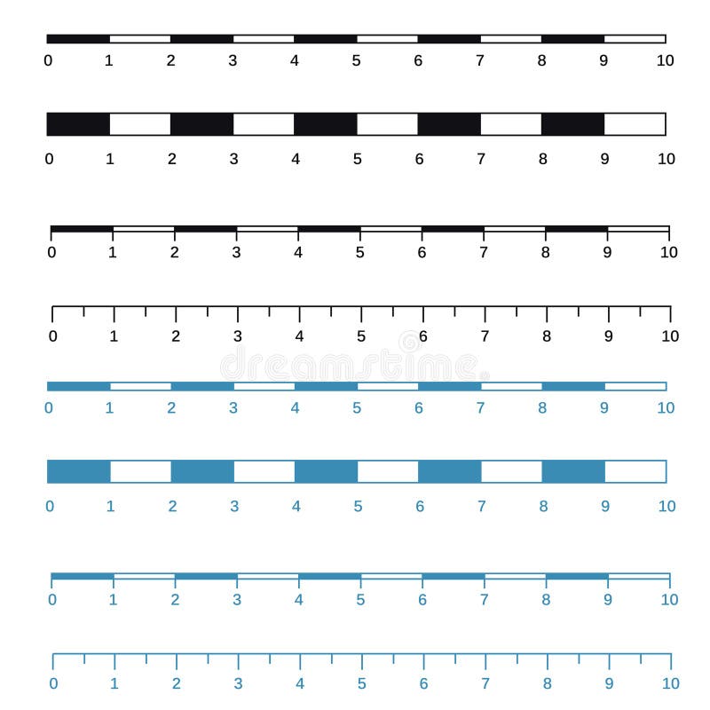 Map Scales Graphics for Measuring Distances. Scale Measure Map V Stock ...
