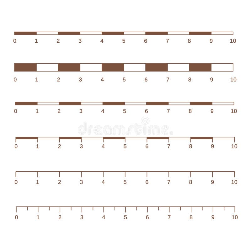 Map Scales Graphics for Measuring Distances. Scale Measure Map V Stock ...