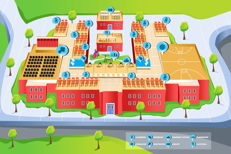 School Map Stock Illustrations – 31,813 School Map Stock Illustrations ...