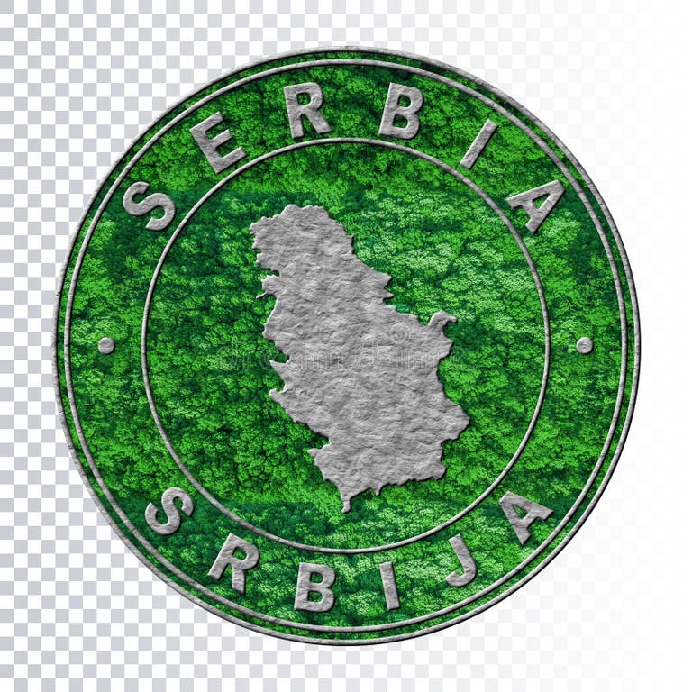 Map of Serbia, Environment Concept, Co2 Emission Concept Stock ...