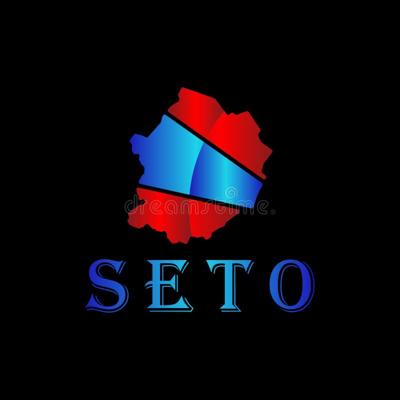 Map of Seto Japan City Modern Creative Design Stock Vector ...