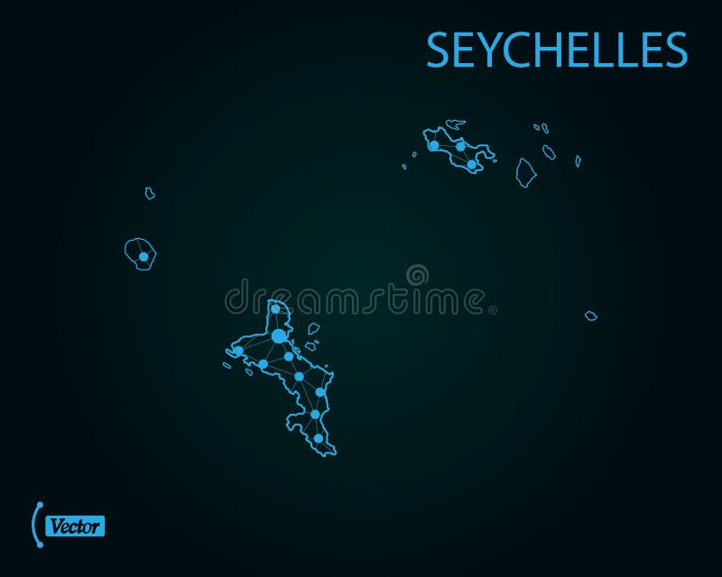 Map of Seychelles. Vector Illustration. World Map Stock Illustration ...