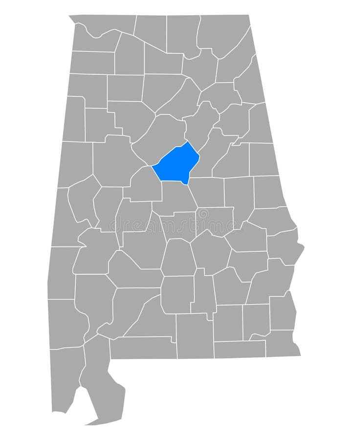 Alabama: Shelby county map stock vector. Illustration of vector - 94072265