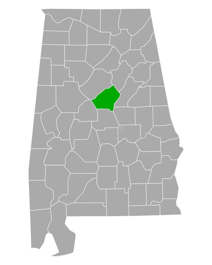 Alabama: Shelby county map stock vector. Illustration of vector - 94072265