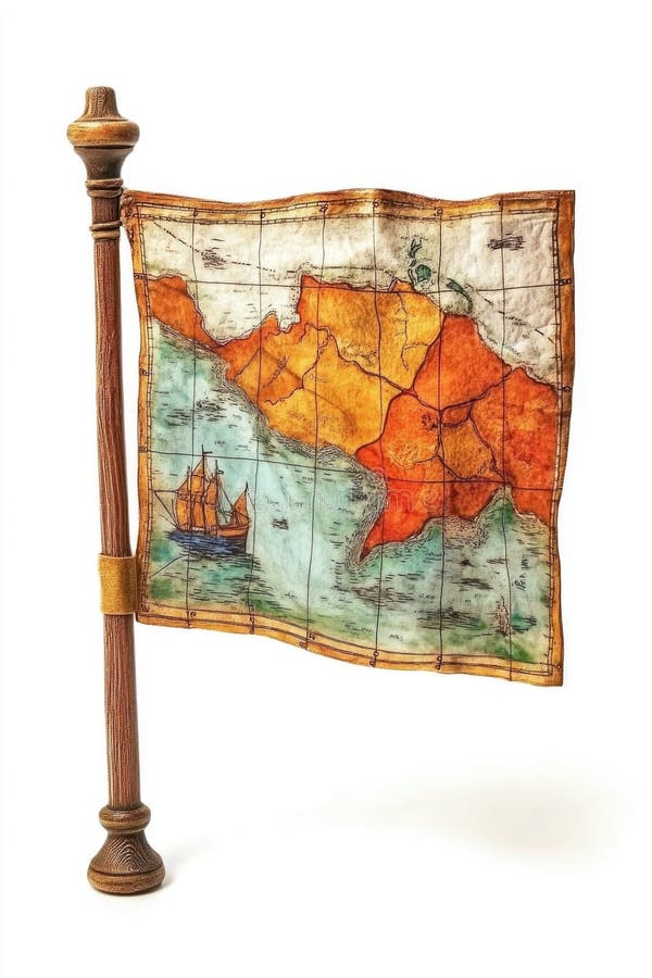 A Map Showing Different Locations and Routes Stock Image - Image of ...