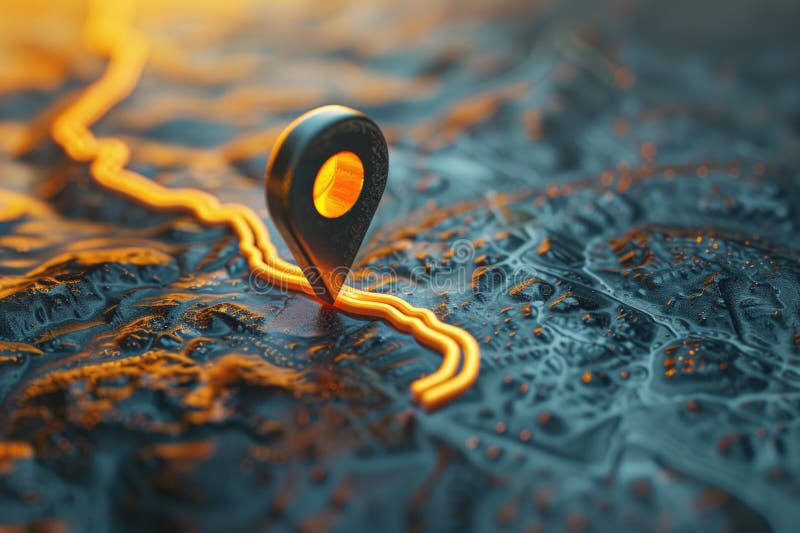 A Map Showing a Location Marked with a Yellow Pin, Useful for ...