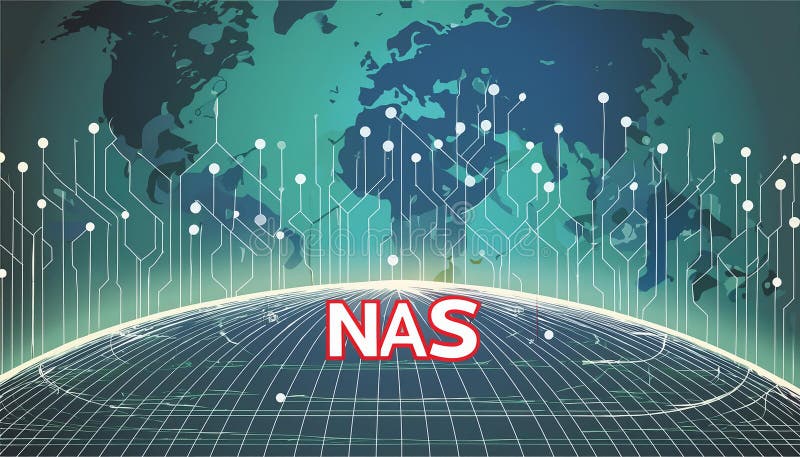 Map Showing NAS Location. Generative AI Stock Image - Image of world ...