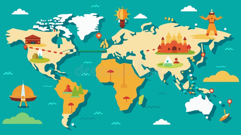 A Map Showing the Spread of Different Civilizations and Empires ...