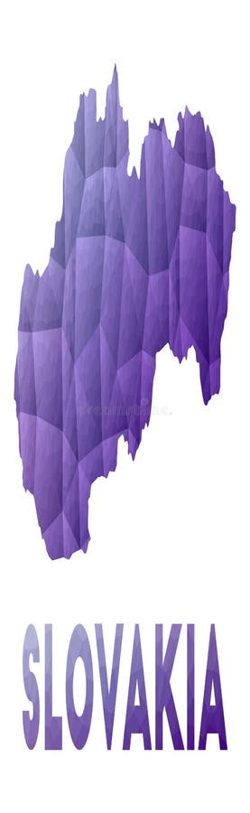 Map of Slovakia. stock vector. Illustration of shape - 224388255