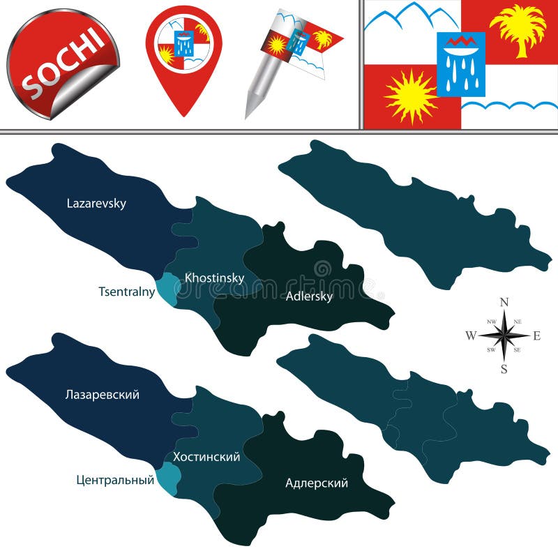 Sochi Russia Map Stock Illustrations – 112 Sochi Russia Map Stock ...