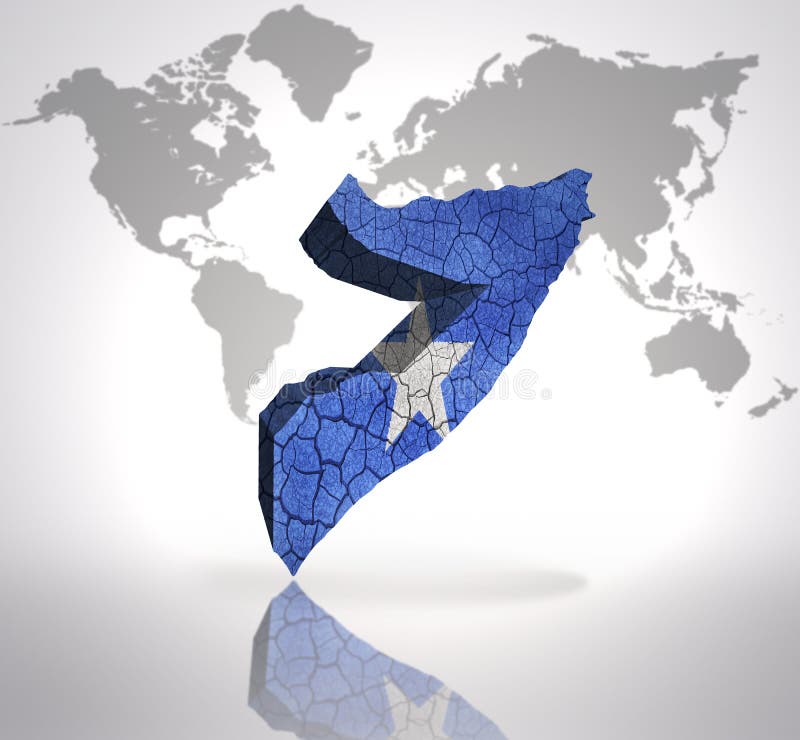 Map of somali stock illustration. Illustration of ensign - 96271802