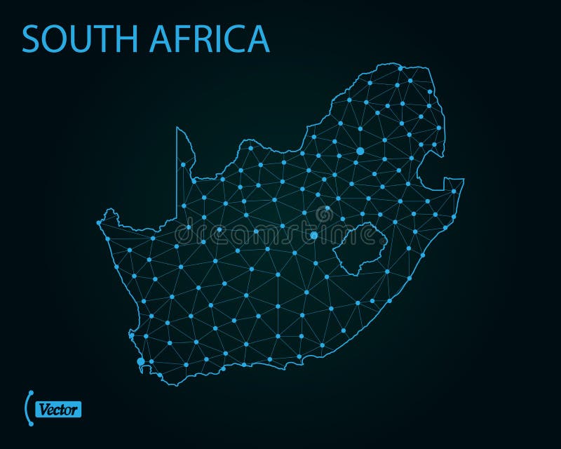 Map of South Africa. Vector Illustration. World Map Stock Illustration ...