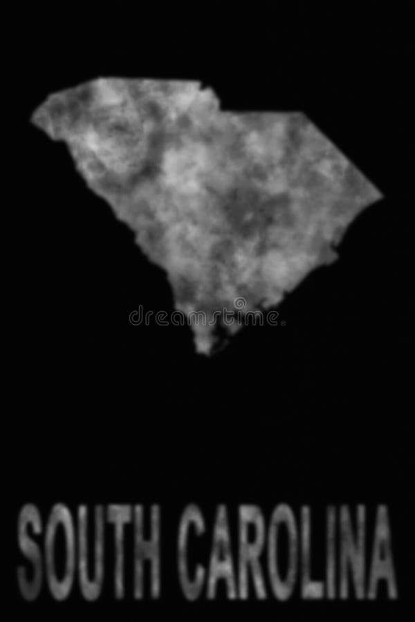 Map of South Carolina Made of Smoke, Air Pollution Stock Photo - Image ...