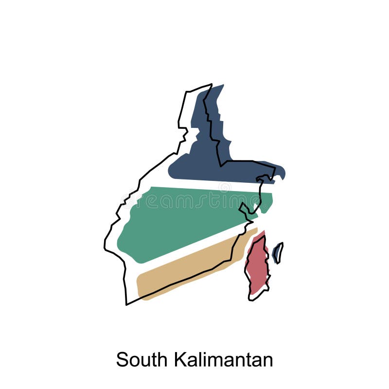 South Kalimantan Map Stock Illustrations – 63 South Kalimantan Map ...