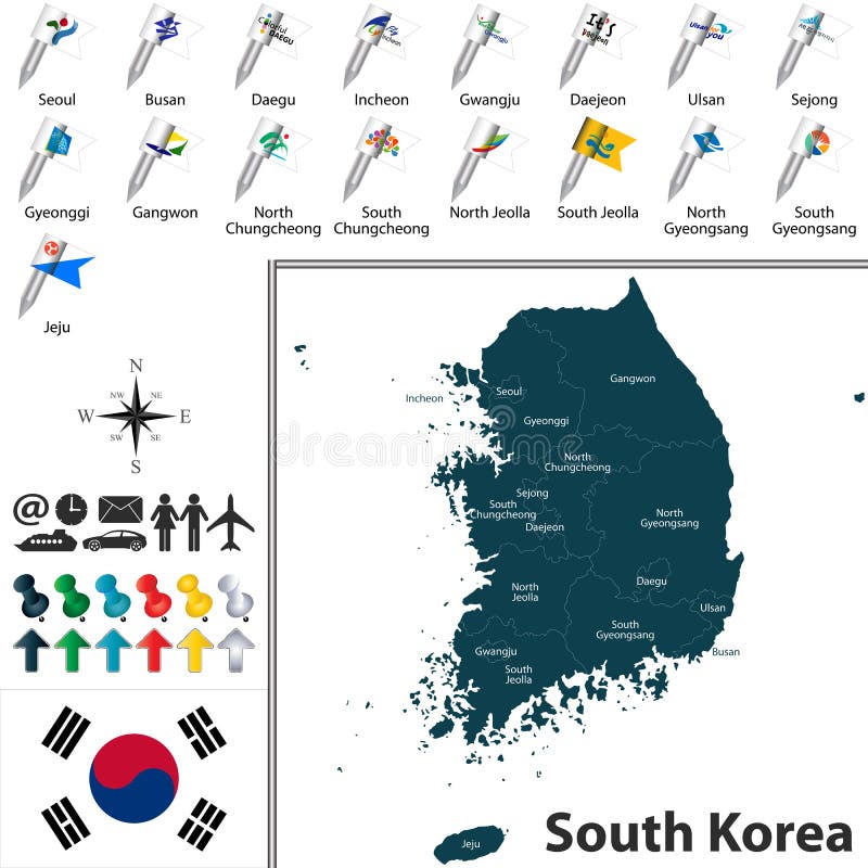 Korean Peninsula Map For Powerpoint