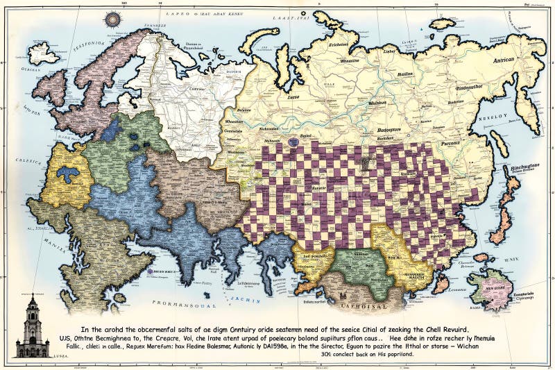 A Map of the Soviet Union Showing the Extent of the Russian Empire ...