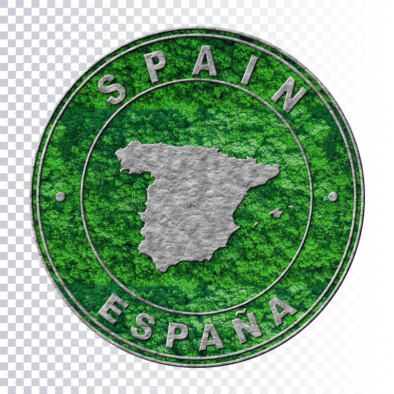 Map of Spain, Environment Concept, Co2 Emission Concept Stock ...