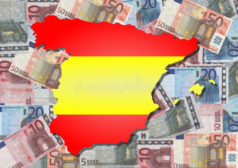Spain Map Flag Euros Stock Illustrations – 16 Spain Map Flag Euros ...