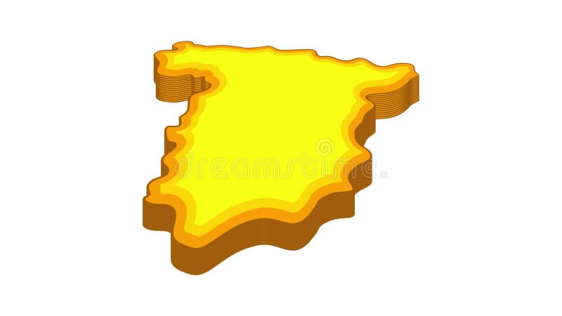 Spain Map Animation with Map of Europe, Cities and Text Placeholder ...