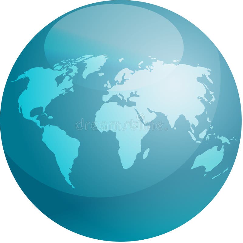 Map sphere stock vector. Illustration of gradient, flowing - 7219653