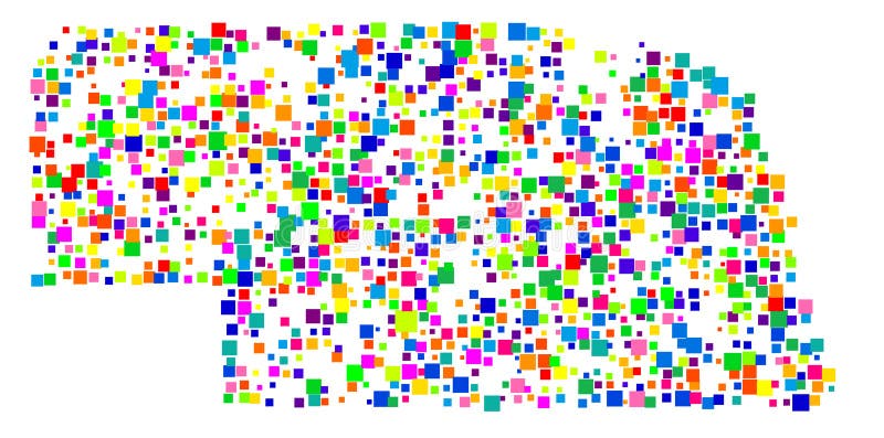 Map of the State Nebraska (US). Stock Vector - Illustration of state ...