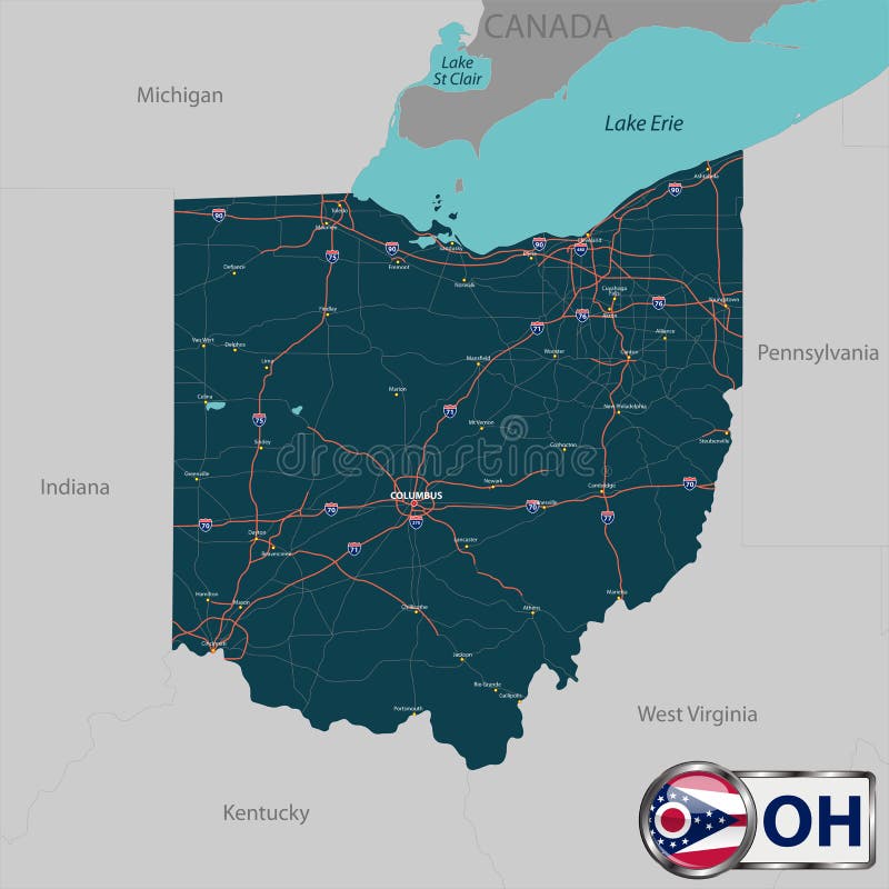 Map Cincinnati Ohio Stock Illustrations – 299 Map Cincinnati Ohio Stock ...