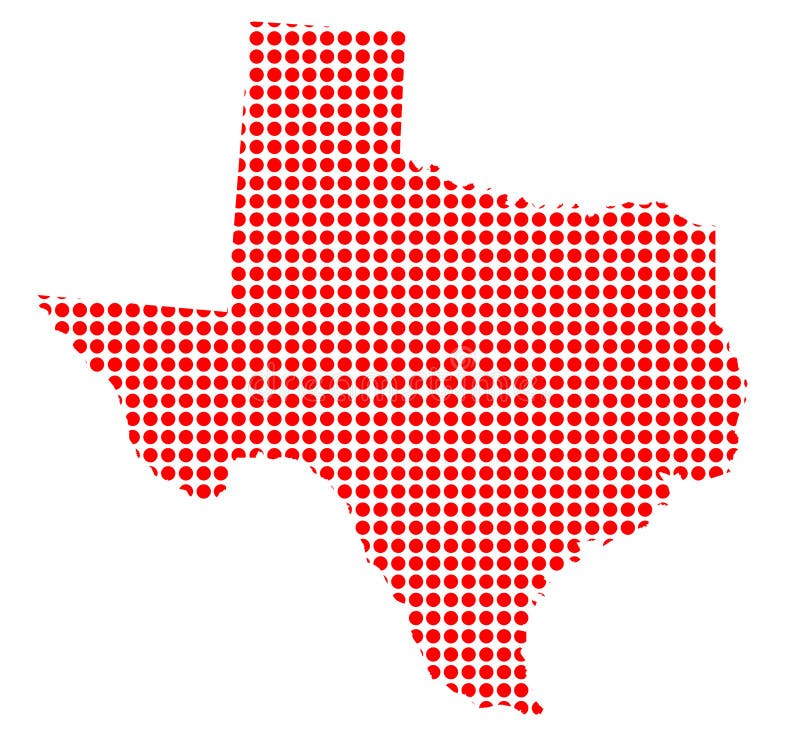 Texas Map Dots Stock Illustrations – 133 Texas Map Dots Stock ...