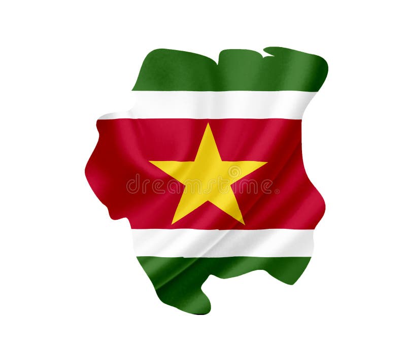 Flag Of Republic Of Suriname, Paramaribo Stock Photo - Image of ...