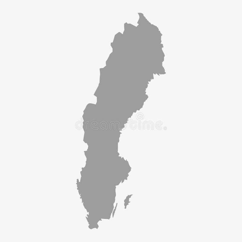 Sweden Map on a World Map with Flag and Map Pointer. Vector ...