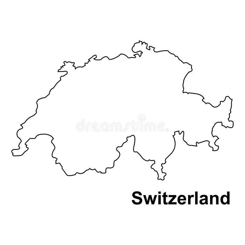 Map of Switzerland icon stock vector. Illustration of government ...